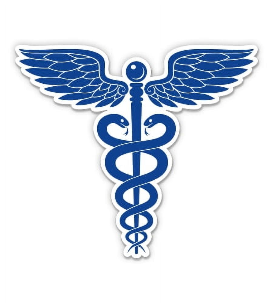 Caduceus Snake Medical EMT EMS Nurse Doctor Pharmacy - 5" Vinyl Sticker ...