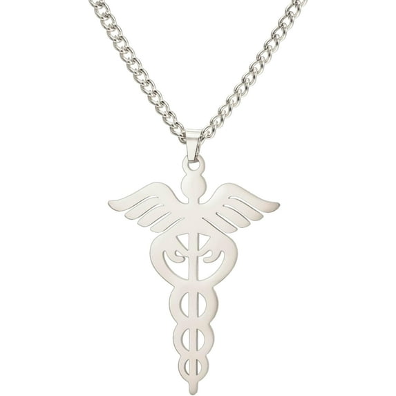 Caduceus Symbol of Medicine Necklace for Doctor Nurse Medical Alert ...