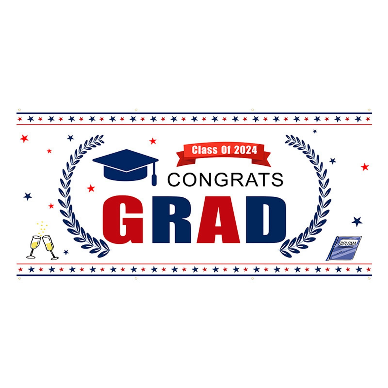 Caeoweyj Graduation Season Garage Background Cloth Decoration Large ...