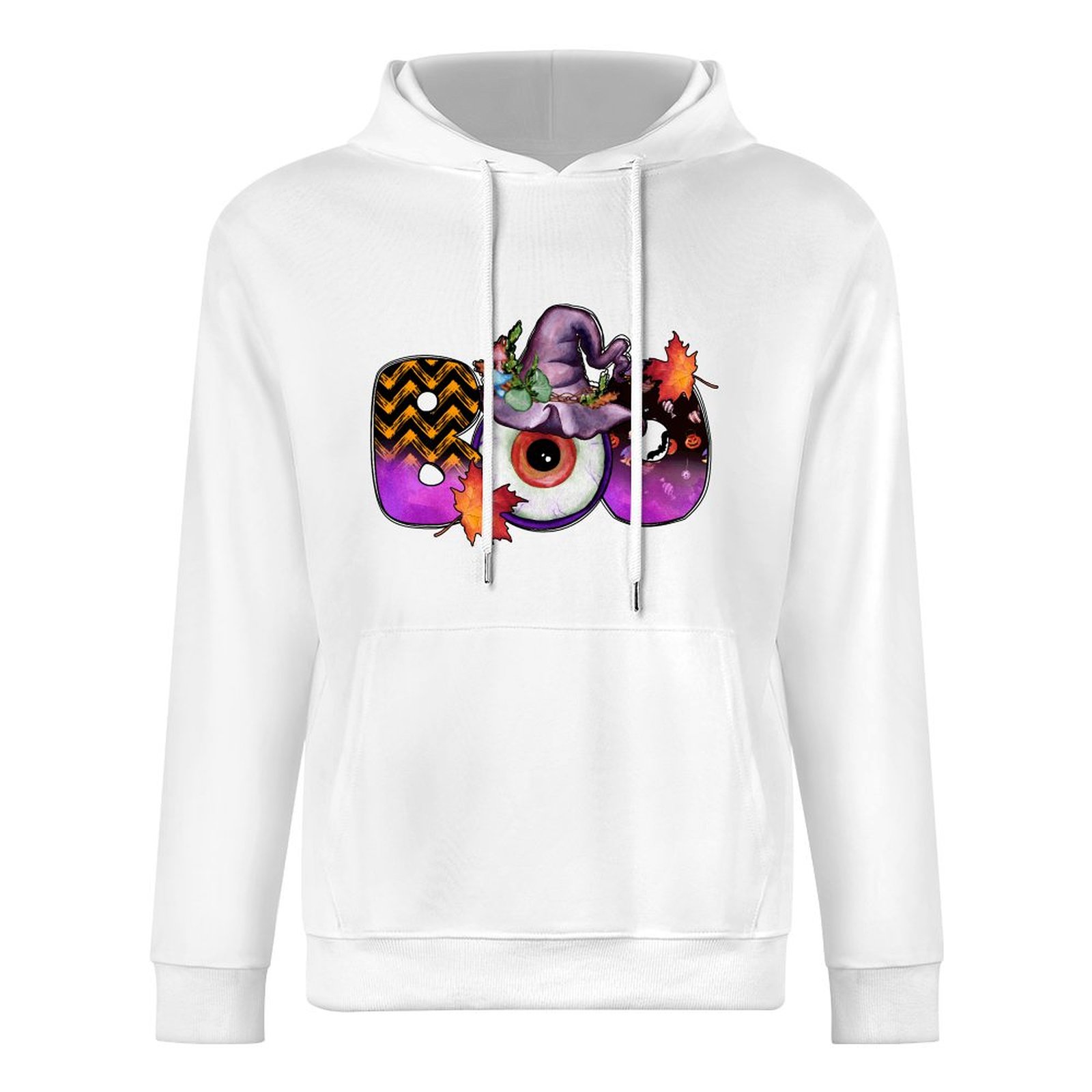 Creaon Cotton Halloween Hoodie for Men & Women – Halloween Boo Print ...
