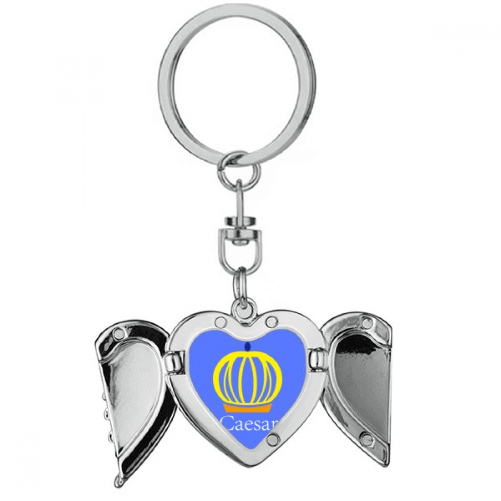 Caesar Roman Emperor Despot Tyranny Heart Angel Wing Key Chain Holder ...
