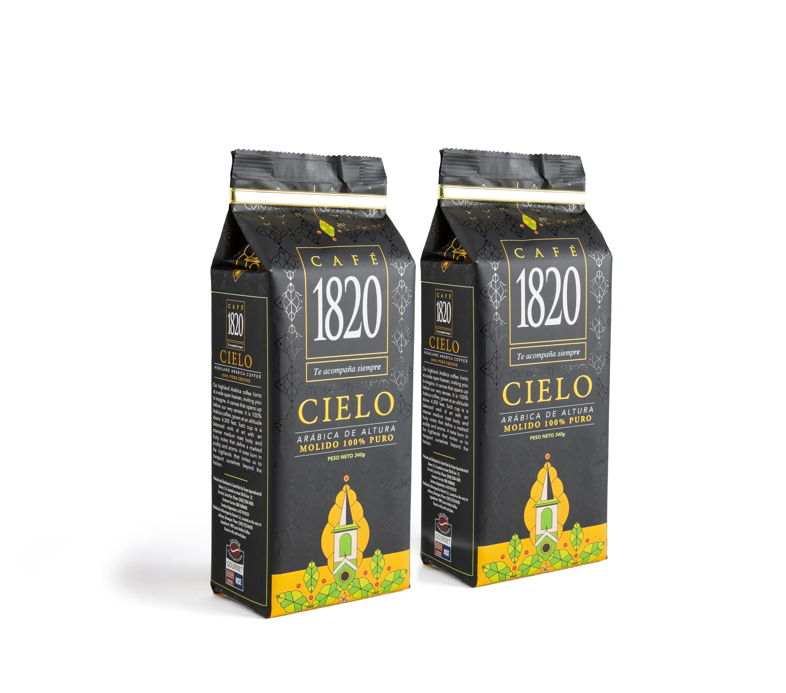 CafÃ© 1820 Cielo Gourmet, Premium Costa Rican Ground Coffee 100% ...