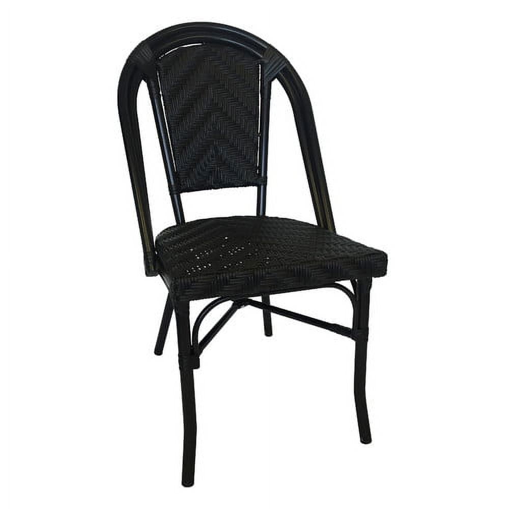 Black color Caf? Bistro Chair- Size 35H X 17 X 21 - Walmart.com