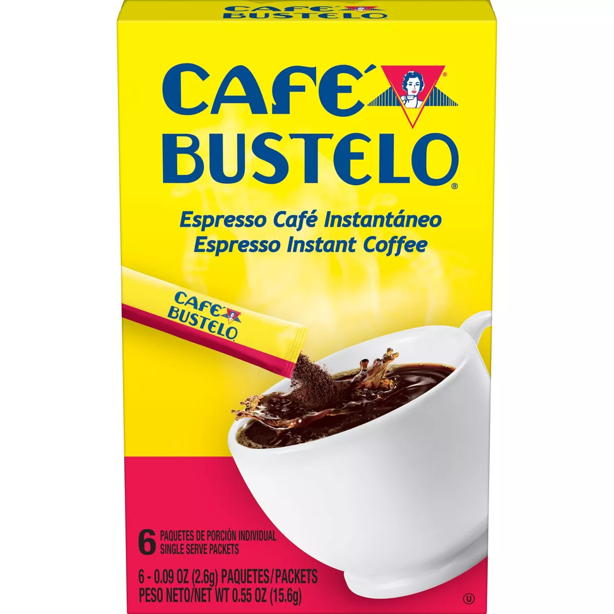 Café Bustelo Espresso Instant Coffee Single Serve Packets - 6ct ...