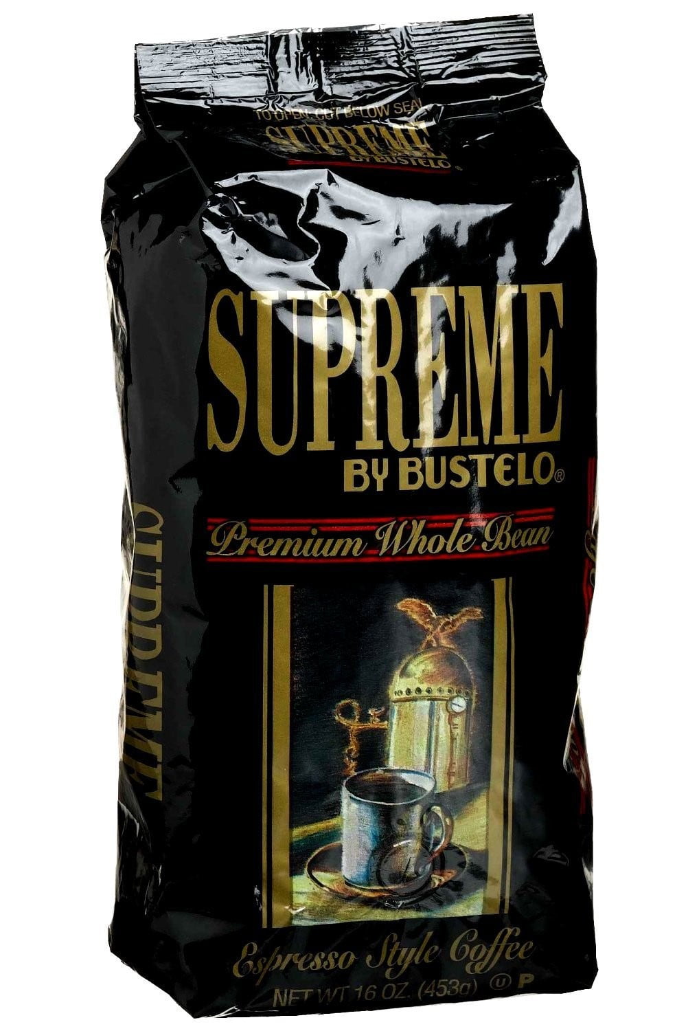 Café Bustelo Supreme Espresso Style 100% Arabica Whole Bean Coffee, 16 ...