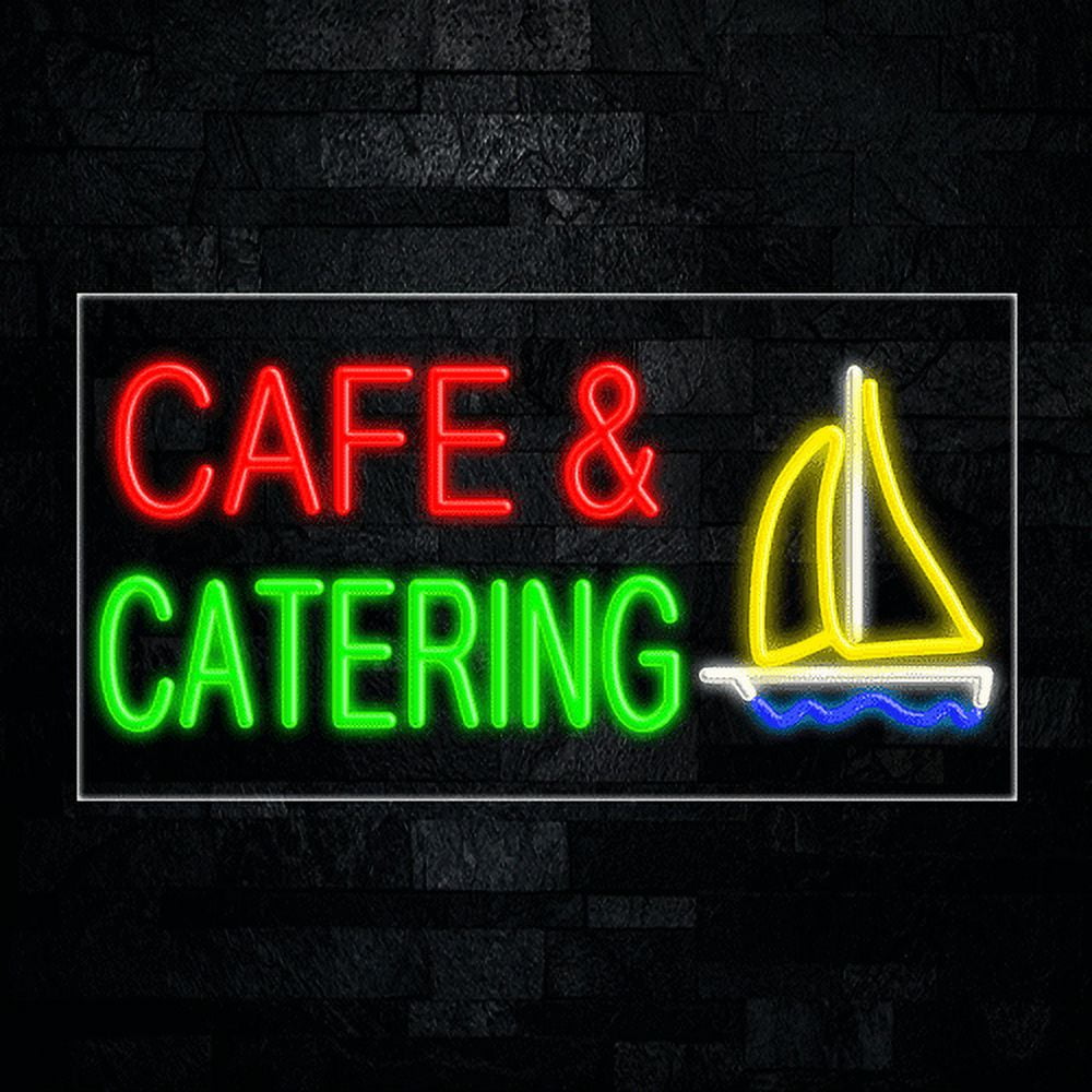 Café & Catering-LED Neon Sign 33"L x 18"H #30671 - Walmart.com