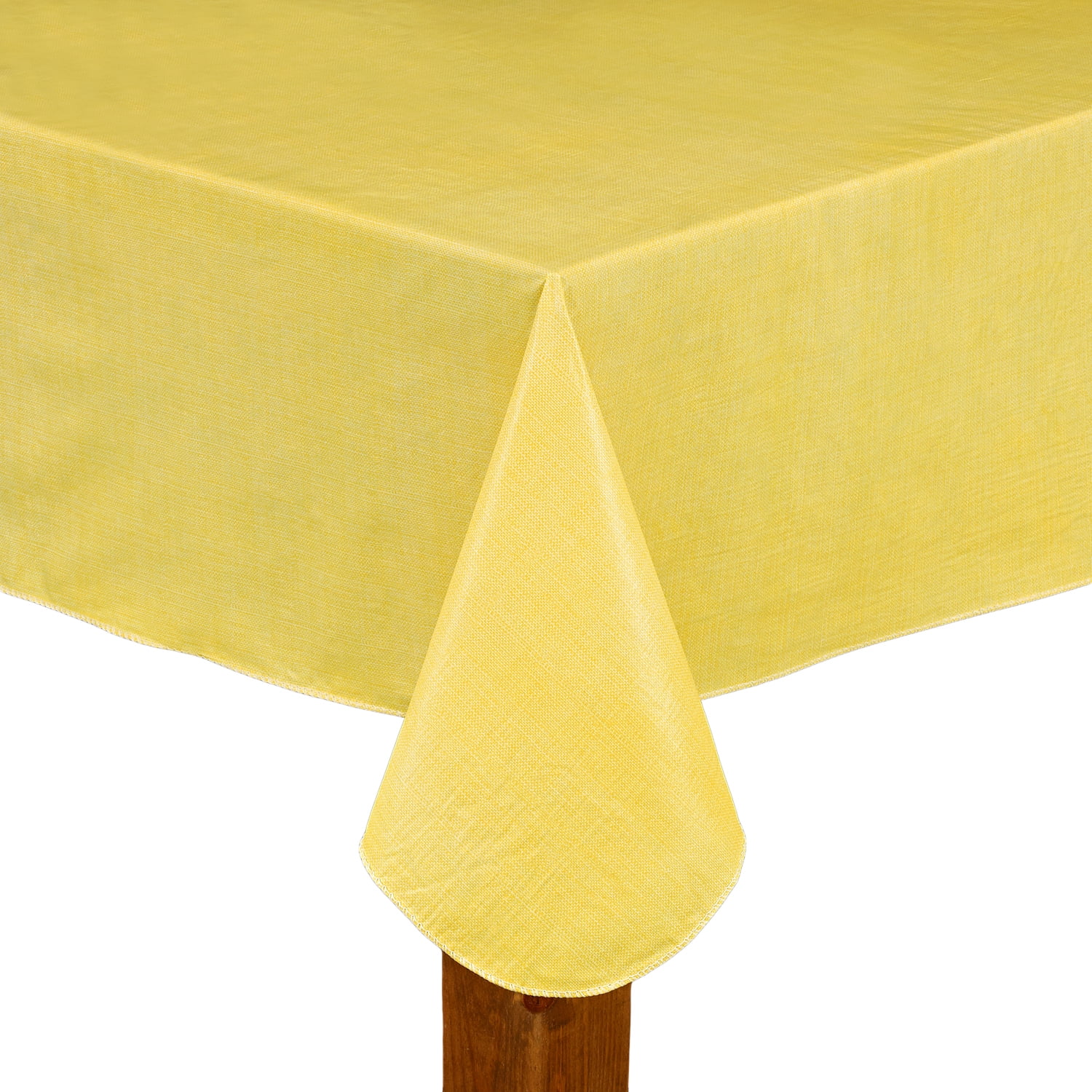 Café Deauville 100% Vinyl Tablecloth 60" Round, Yellow - Walmart.com