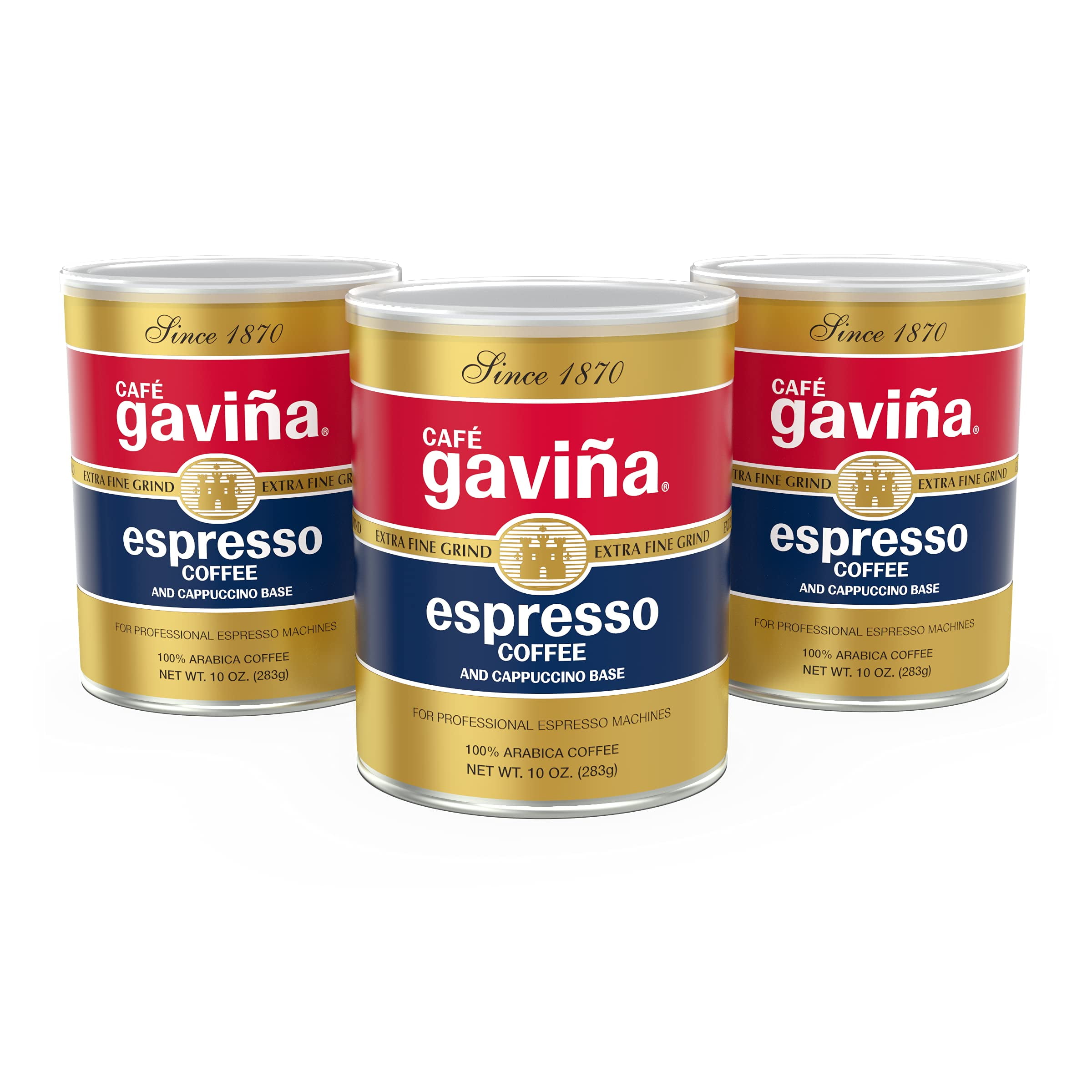 Café Gaviña Espresso Roast Extra Fine Ground Coffee, 100% Arabica Dark ...