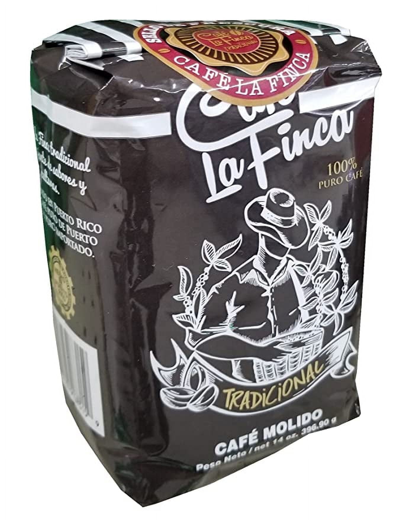 Café La Finca Tradicional Molido - Puerto Rican Ground Coffee Medium ...