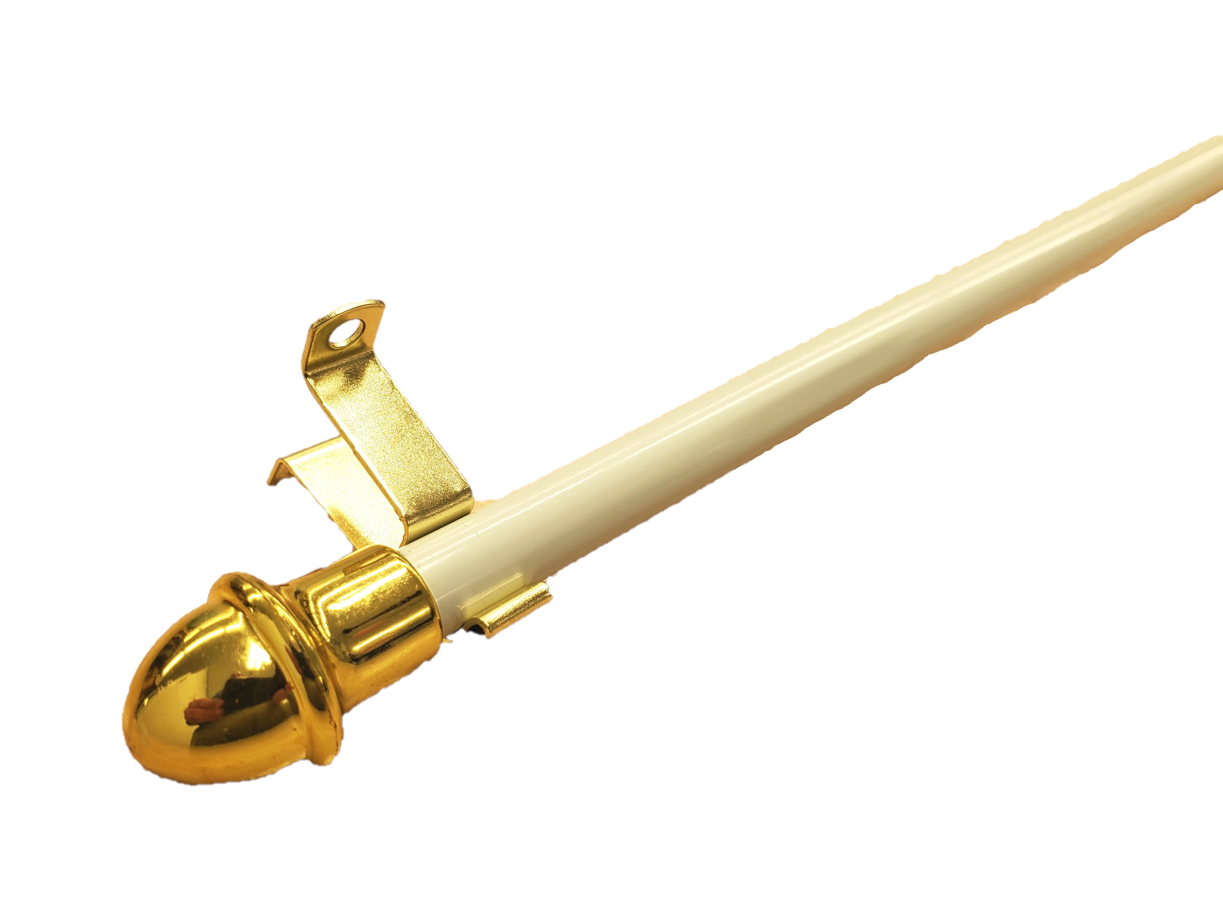 Café Rod Expands from 18 to 28 Inches 7/16 Inch Diameter White ...