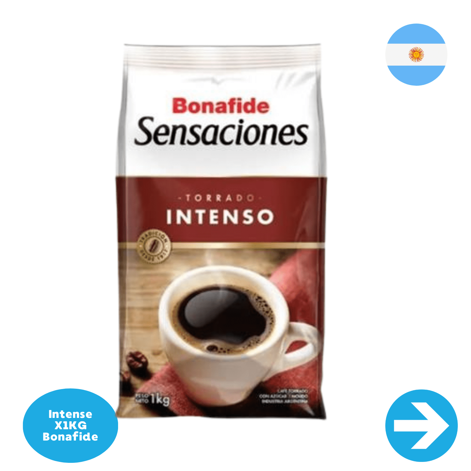 Café Torrado Molido BONAFIDE Intenso Paquete 1 Kg - Walmart.com
