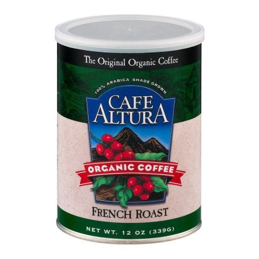 Cafe Altura, French Roast, Organic Ground Coffee, 12 oz - Walmart.com