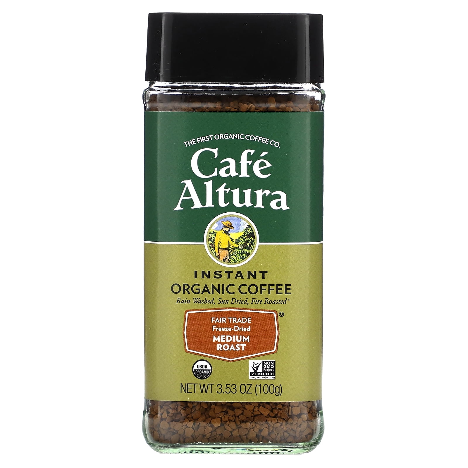 Cafe Altura Organic Medium Roast, Non-GMO, Freeze Dried Instant Coffee ...