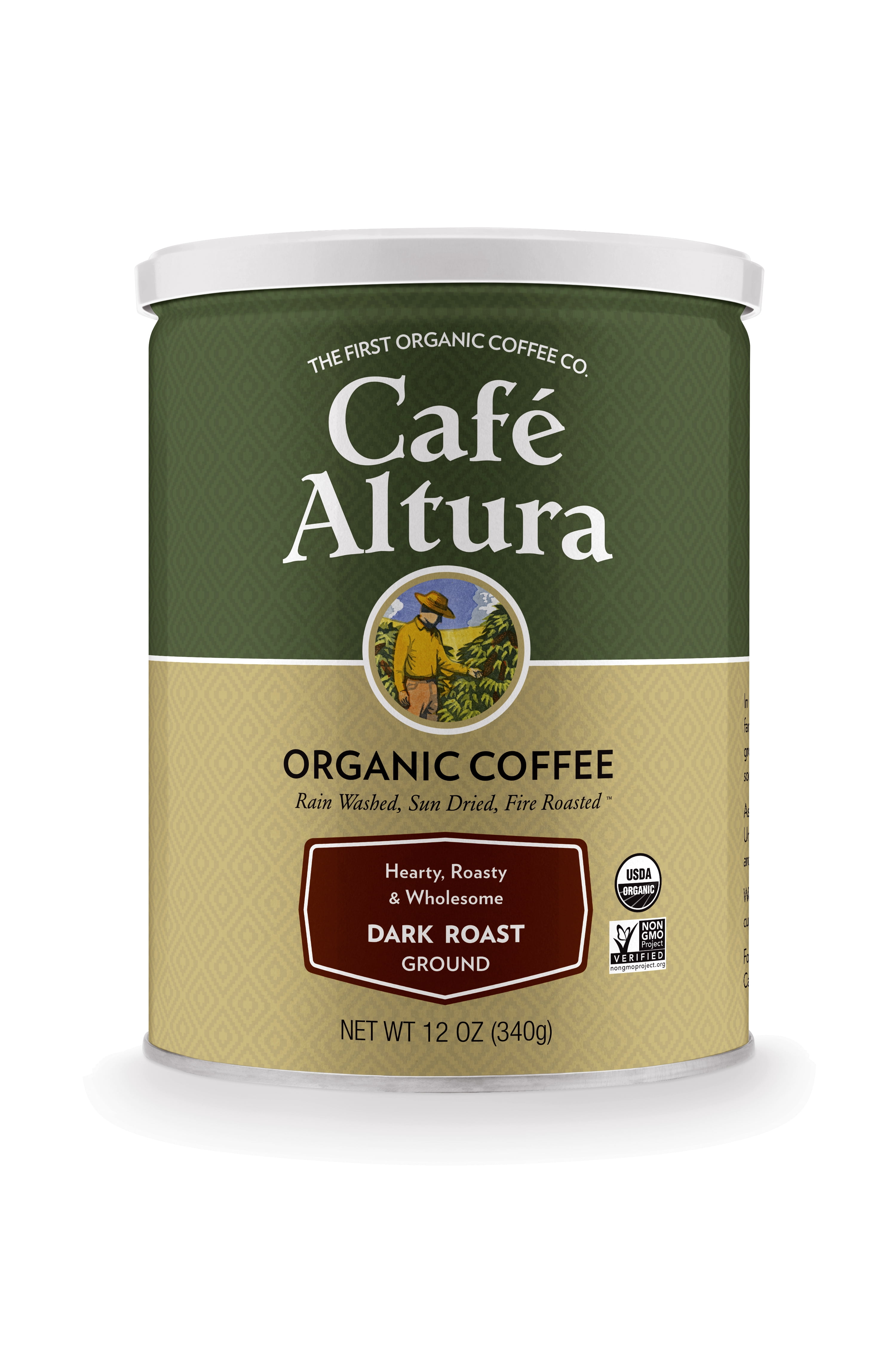 Cafe Altura Organic Coffee Dark Roast, 12.0 OZ - Walmart.com