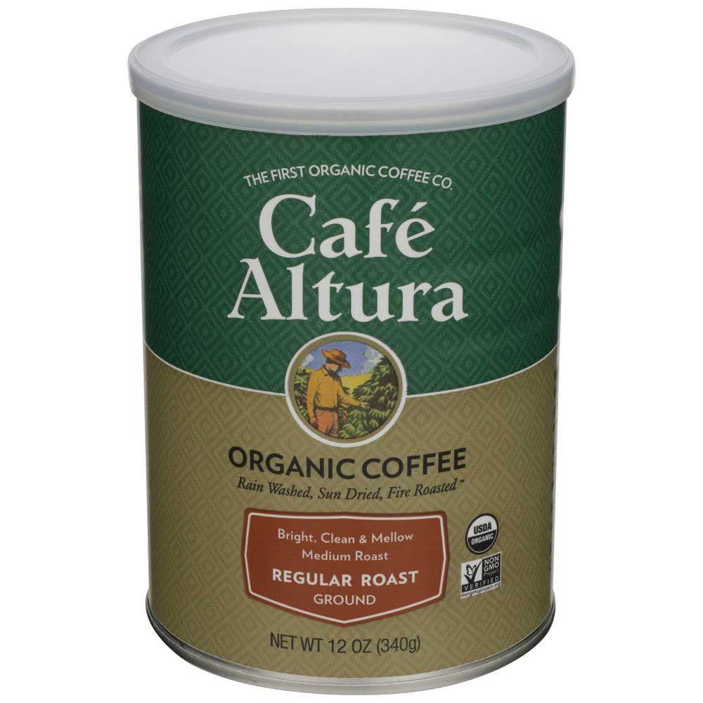 Cafe Altura Organic Regular Roast Ground Coffee, 12 Ounce -- 6 per case ...