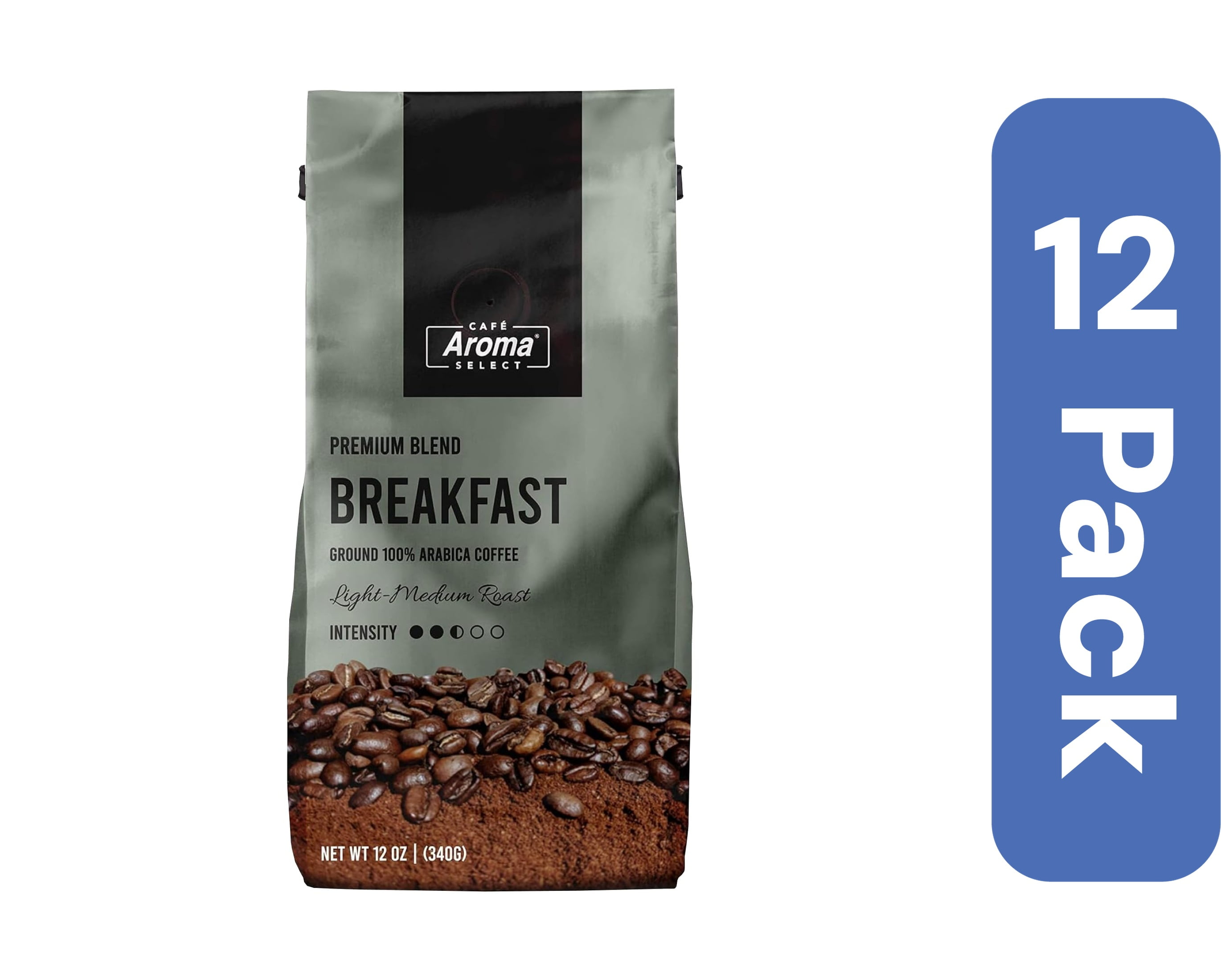 Cafe Aroma Select Coffee Breakfast 12 oz (Pack Of 12) - Walmart.com