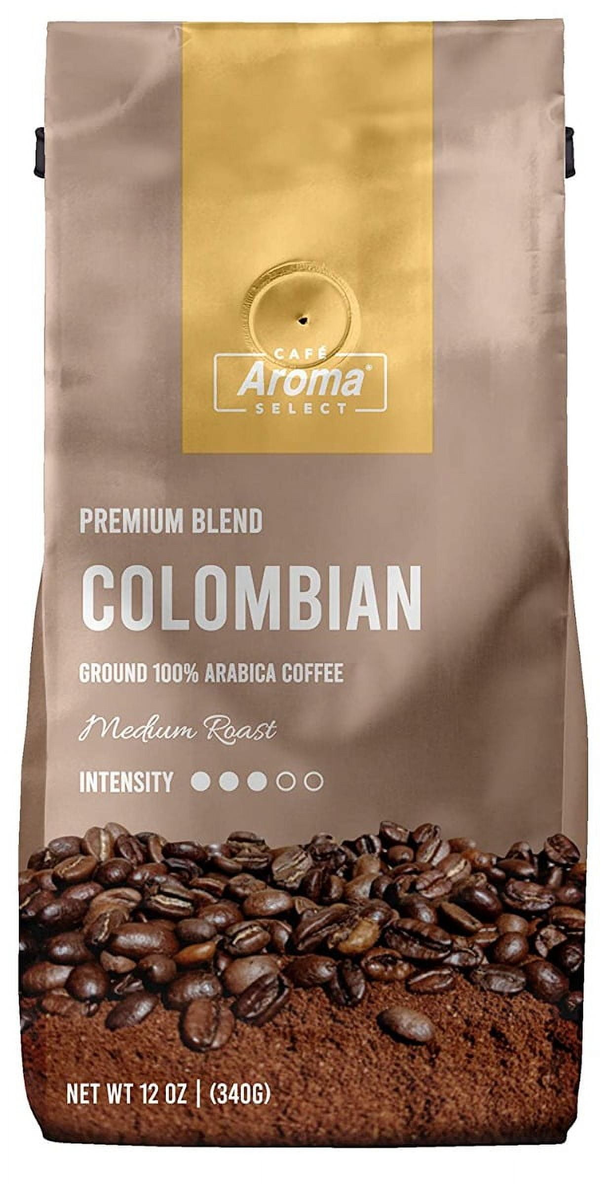 Cafe Aroma Select: Columbian Premium Blend Coffee, 12 Oz - Walmart ...