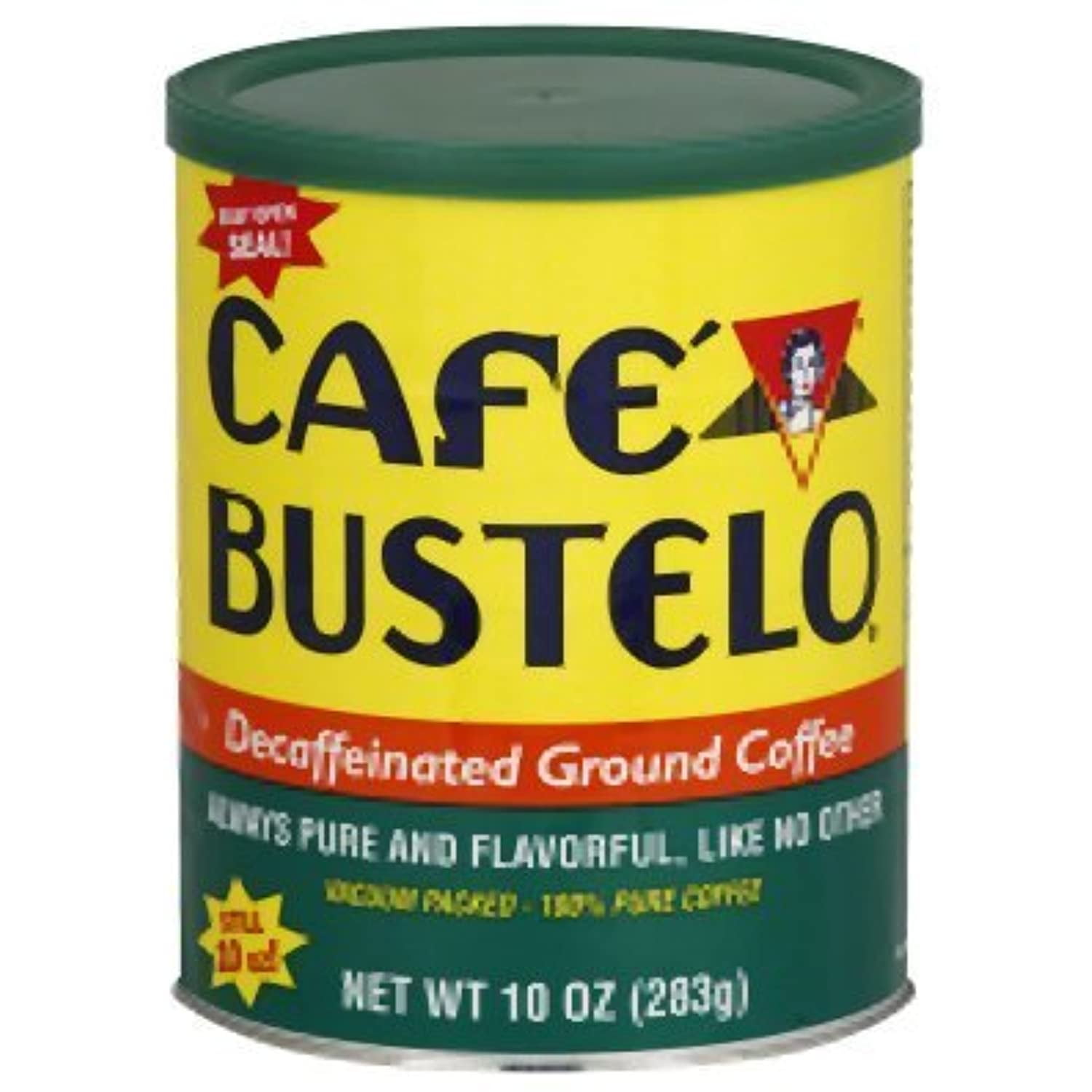 Cafe Bustelo Decaffeinated Ground Coffee, Cuban Style, 10oz Can - 2 ...