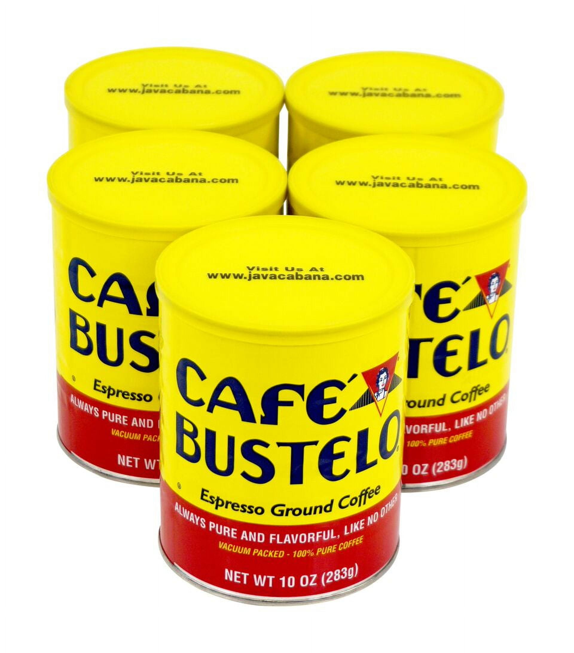 Cafe Bustelo Coffee Espresso, 10-Ounce Can x 5 Pack - Walmart.com
