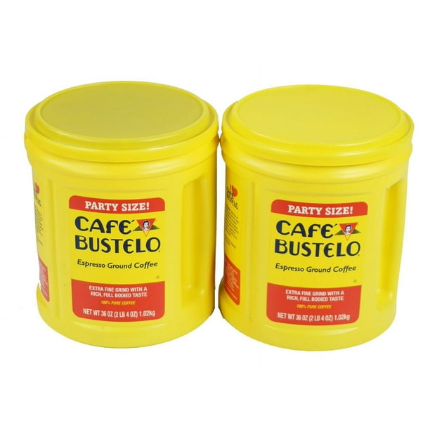 Cafe Bustelo Coffee Espresso, 36-Ounce Can x 2 Pack - Walmart Business ...