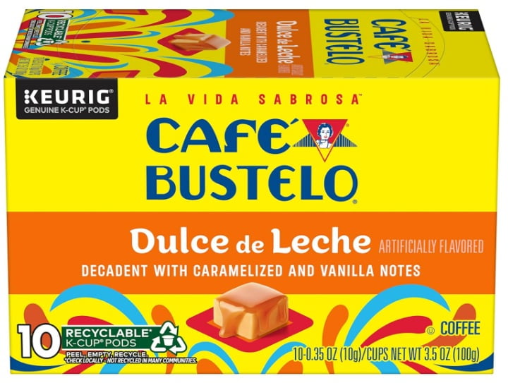 Café Bustelo Dulce de Leche Flavored Espresso Style Coffee 10 Ct K-Cup ...