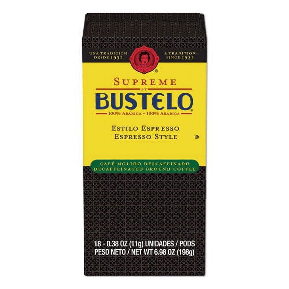 Cafe Bustelo Espresso Style Decaf Coffee 0.38 oz Pods (108 Pack) 11545 ...