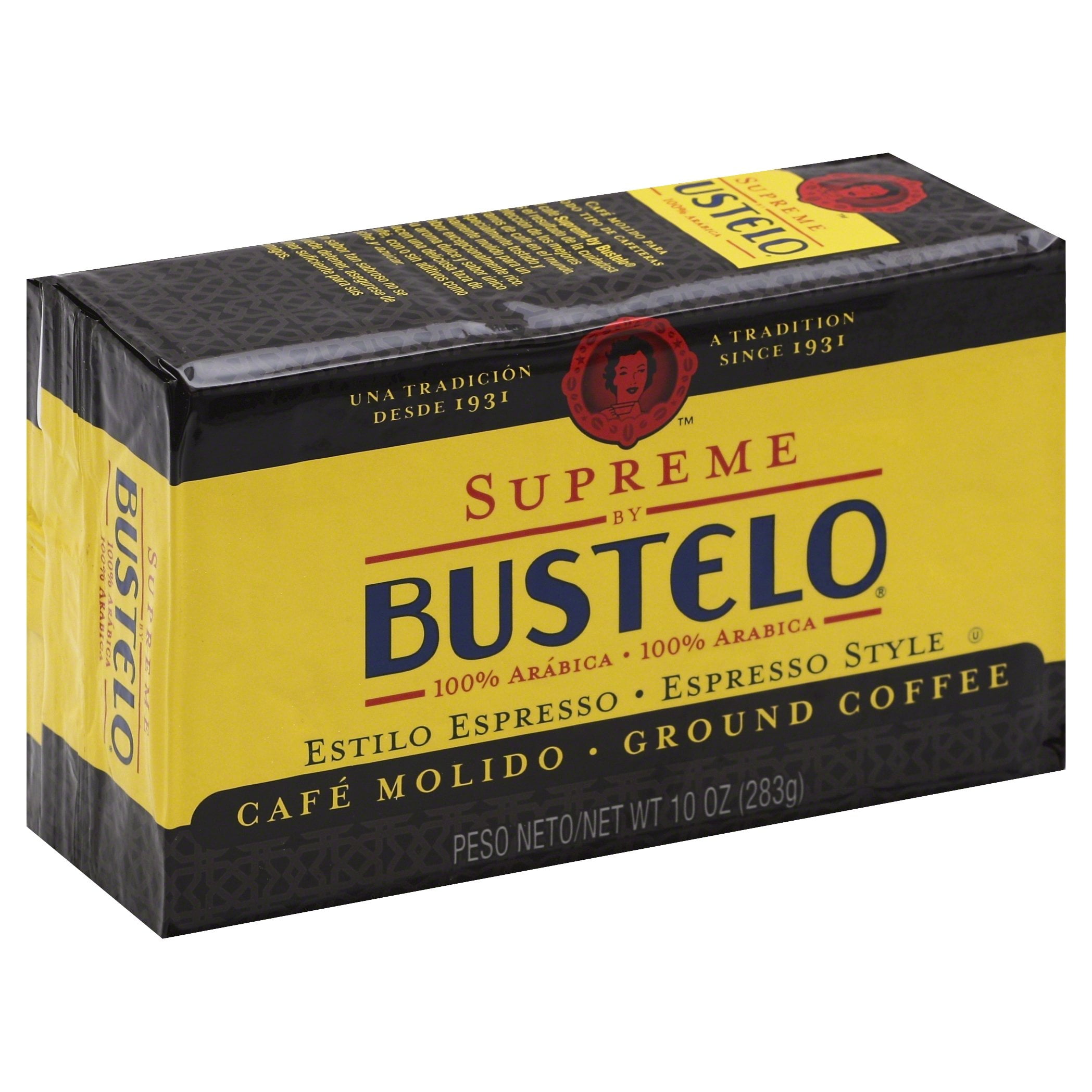 Cafe Bustelo Supreme Coffee Brick 10 oz (Pack Of 12) - Walmart.com