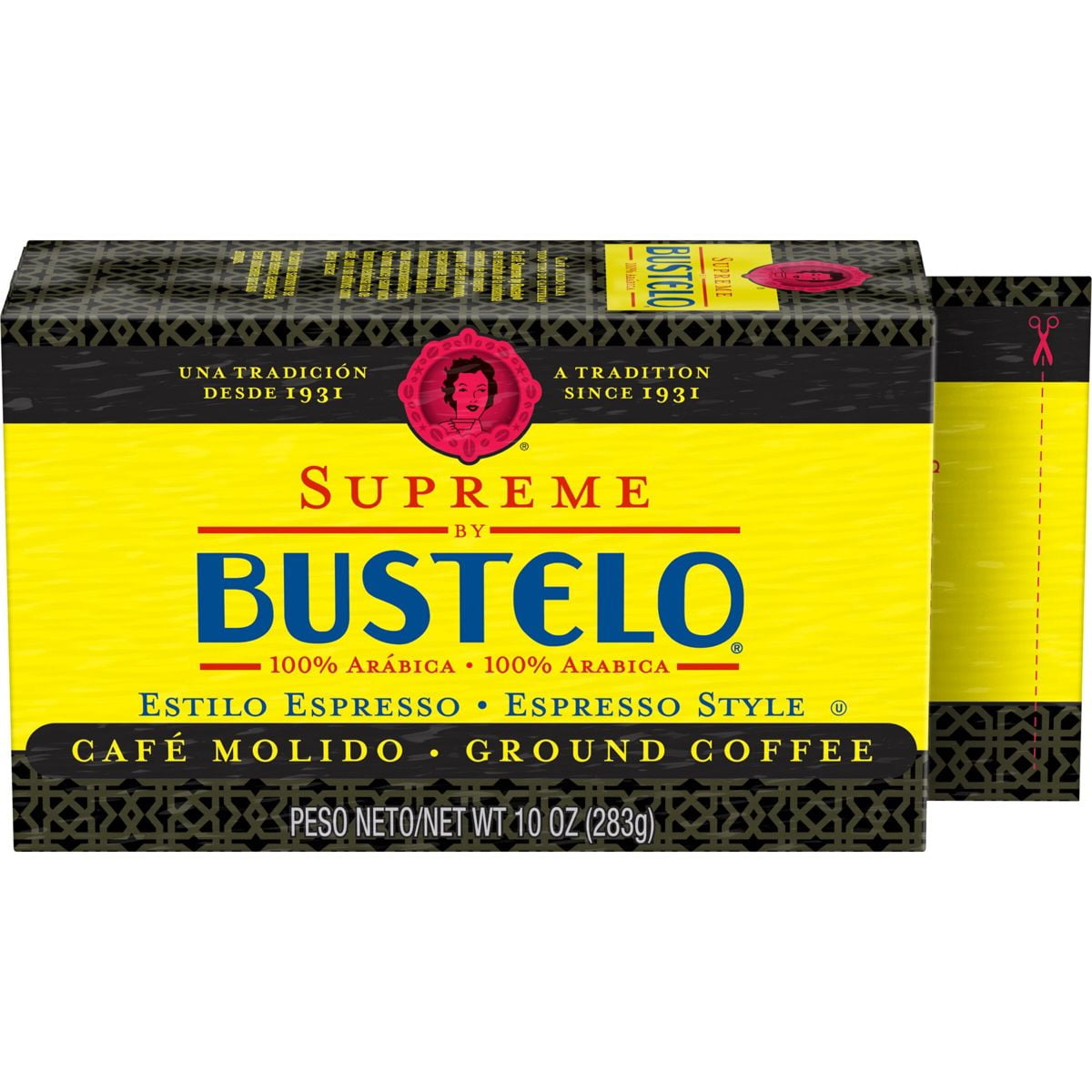 Cafe Bustelo Supreme Espresso Dark Roast Ground Coffee - 10oz - Walmart.com