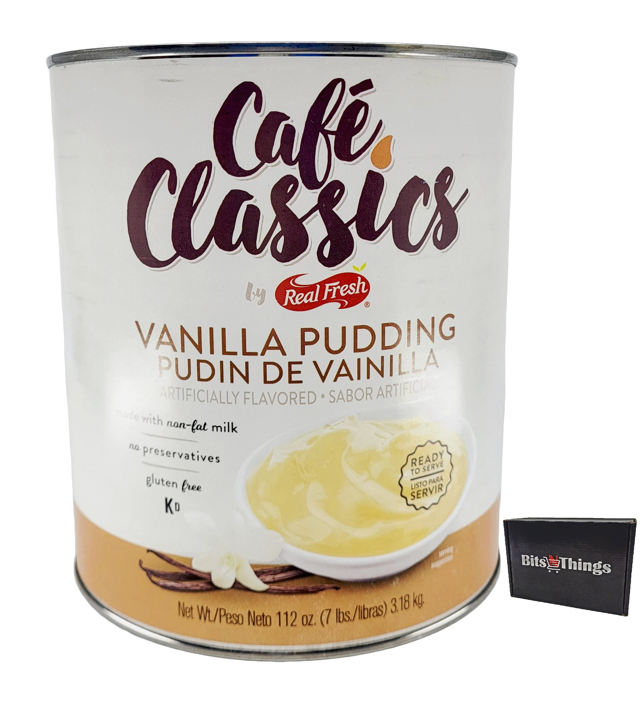 Cafe Classics Real Fresh Vanilla Pudding 112 oz Can - Pack of 1 - Walmart.com