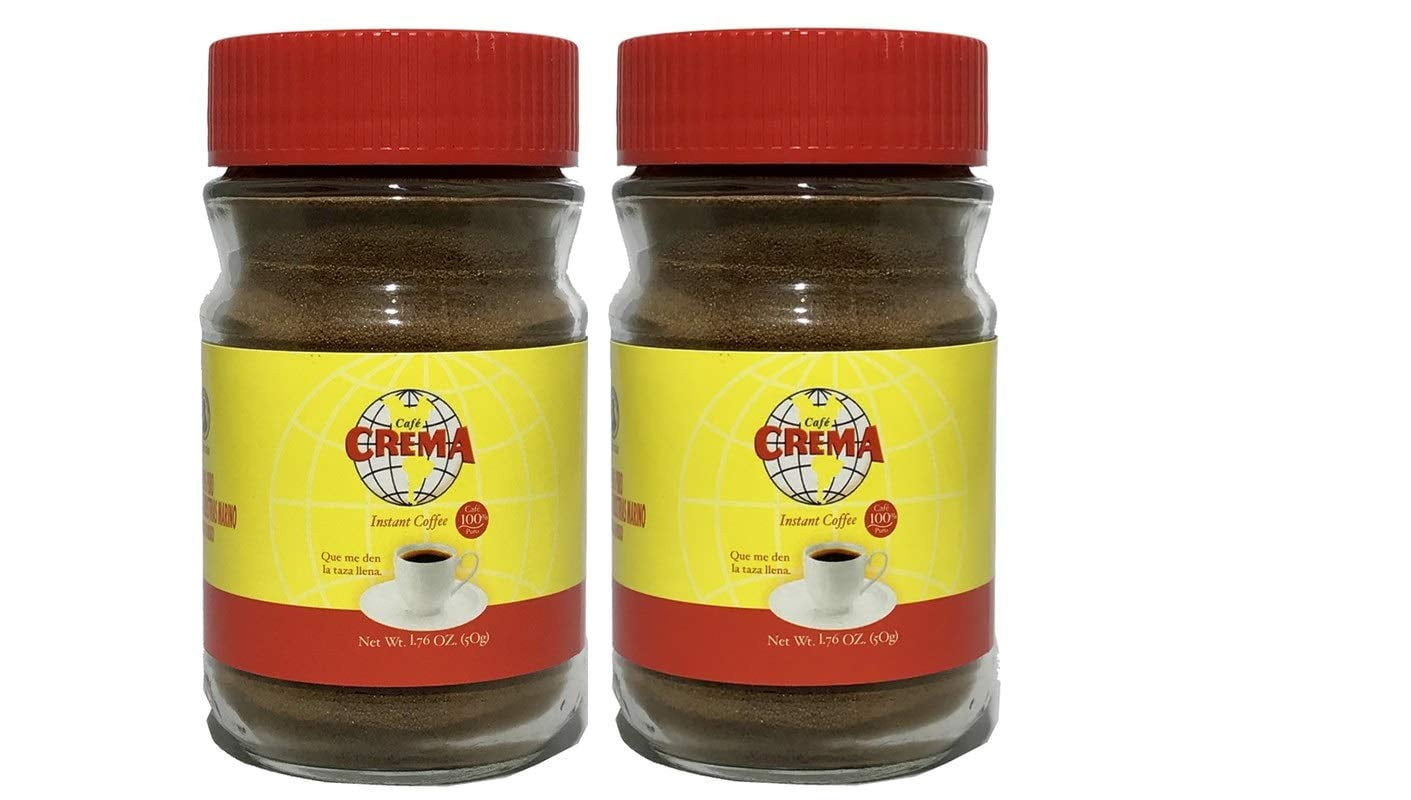 Cafe Crema Instant Coffee Medium Roast (Puerto Rican Coffee) 1.76 oz ...