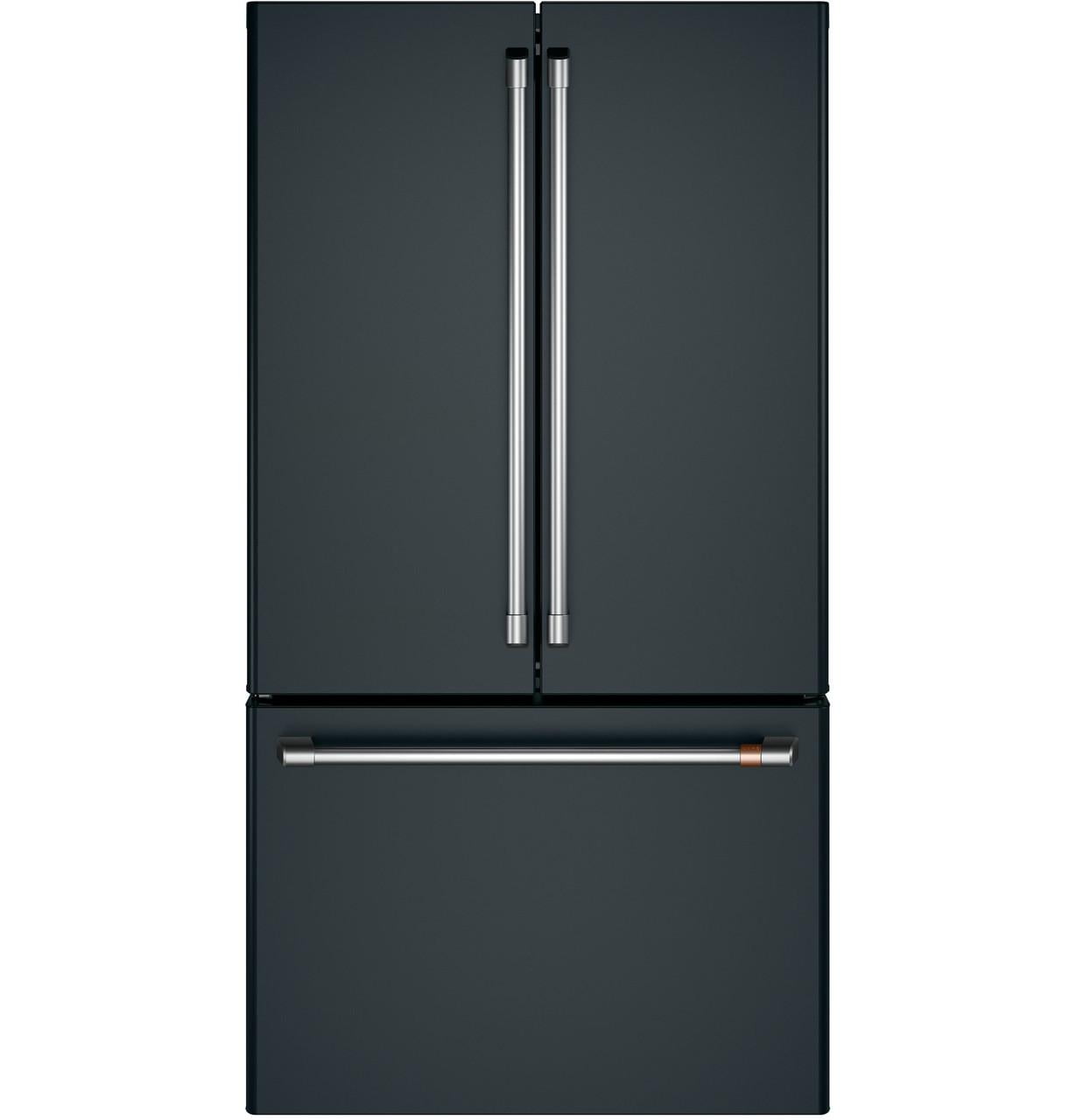 "Cafe 36"" Smart Stainless Steel Fridge Freezer, Matte Black, 23.1 Cu ...