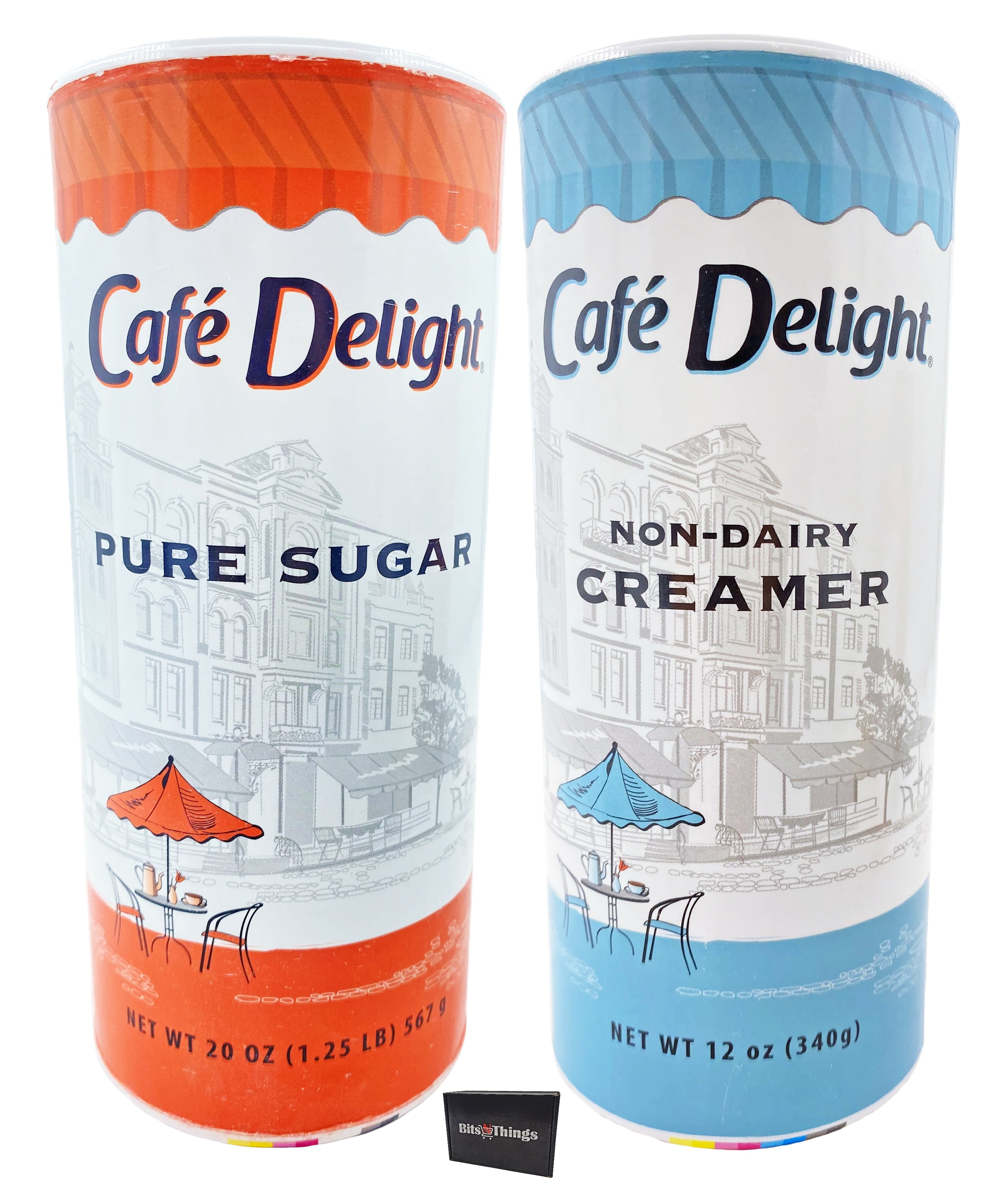 Cafe Delight 20 oz. Pure Sugar & 12 oz. Non-Dairy Powdered Creamer ...