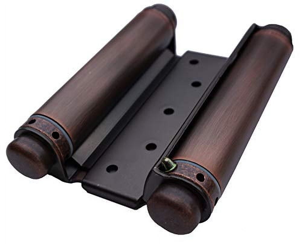 Cafe Door 5" Spring Hinge in Exclusive Oil Rubbed Bronze Finish, Double ...