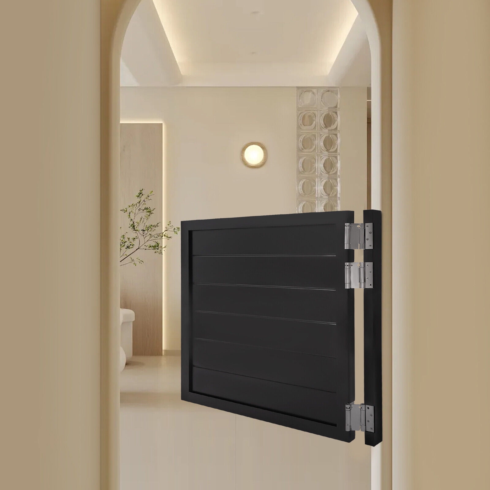 Cafe Door Swinging Door Pine Wood Saloon Door Includes Hinges Black ...