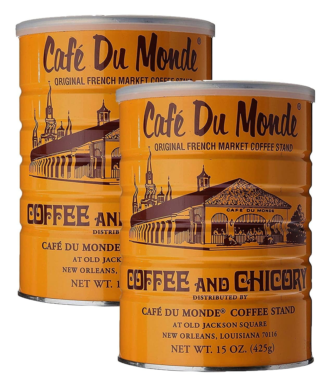 Cafe Du Monde Coffee Chicory, 15 Ounce Ground 2 Pack - Walmart.com