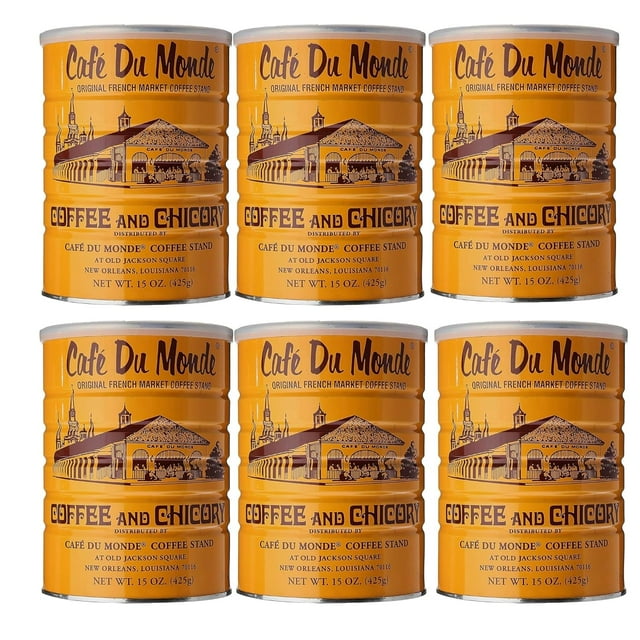 Cafe Du Monde Coffee with Chicory, 15 oz, (Pack of 6) - Walmart.com