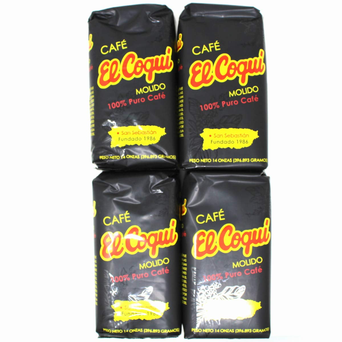 Cafe El Coqui Puerto Rican Ground Coffee (4pack) - 14oz - Walmart.com