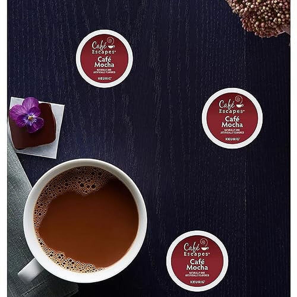 Cafe Escapes, Cafe Mocha Coffee Beverage, Single-Serve Keurig K-Cup ...