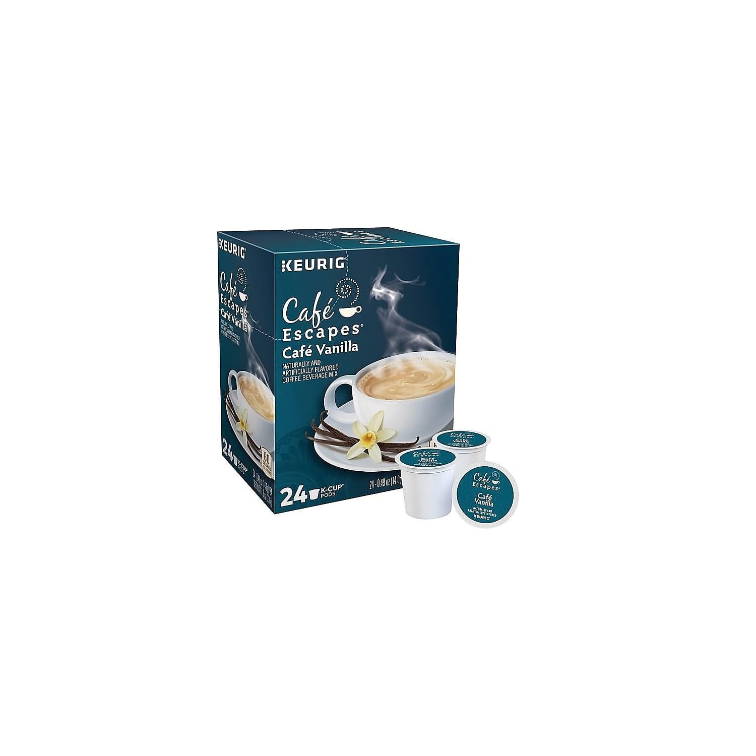 Cafe Escapes, Chai Latte Tea Beverage, Single-Serve Keurig K-Cup Pods ...