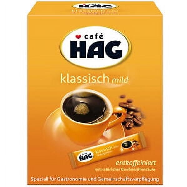 Cafe HAG MILD Decaf coffee -Single portions - 25 sachets - - Walmart.com