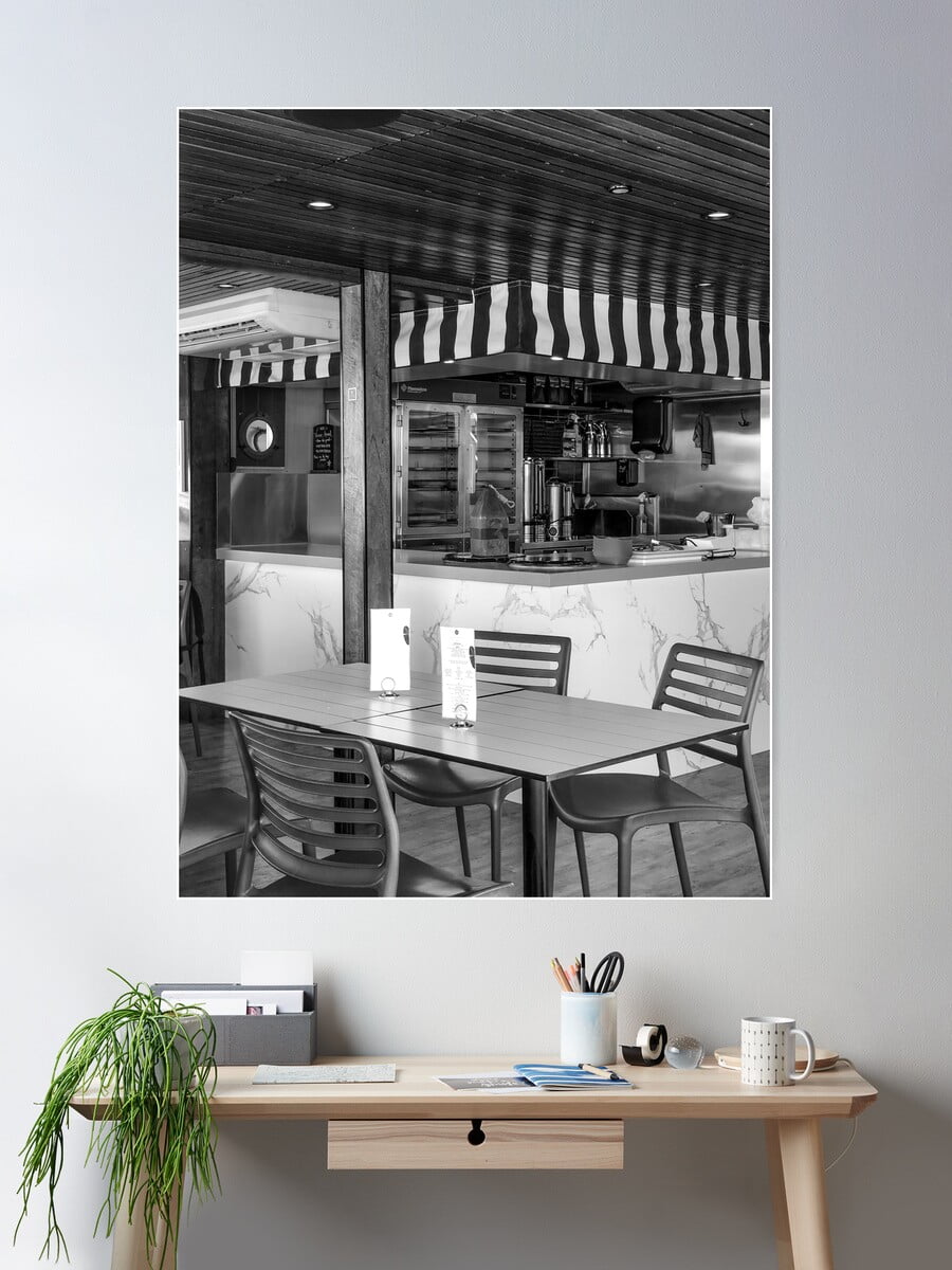 Cafe Kitchen Poster Wall Art, Modern Wall Decor For Living Room Bedroom ...