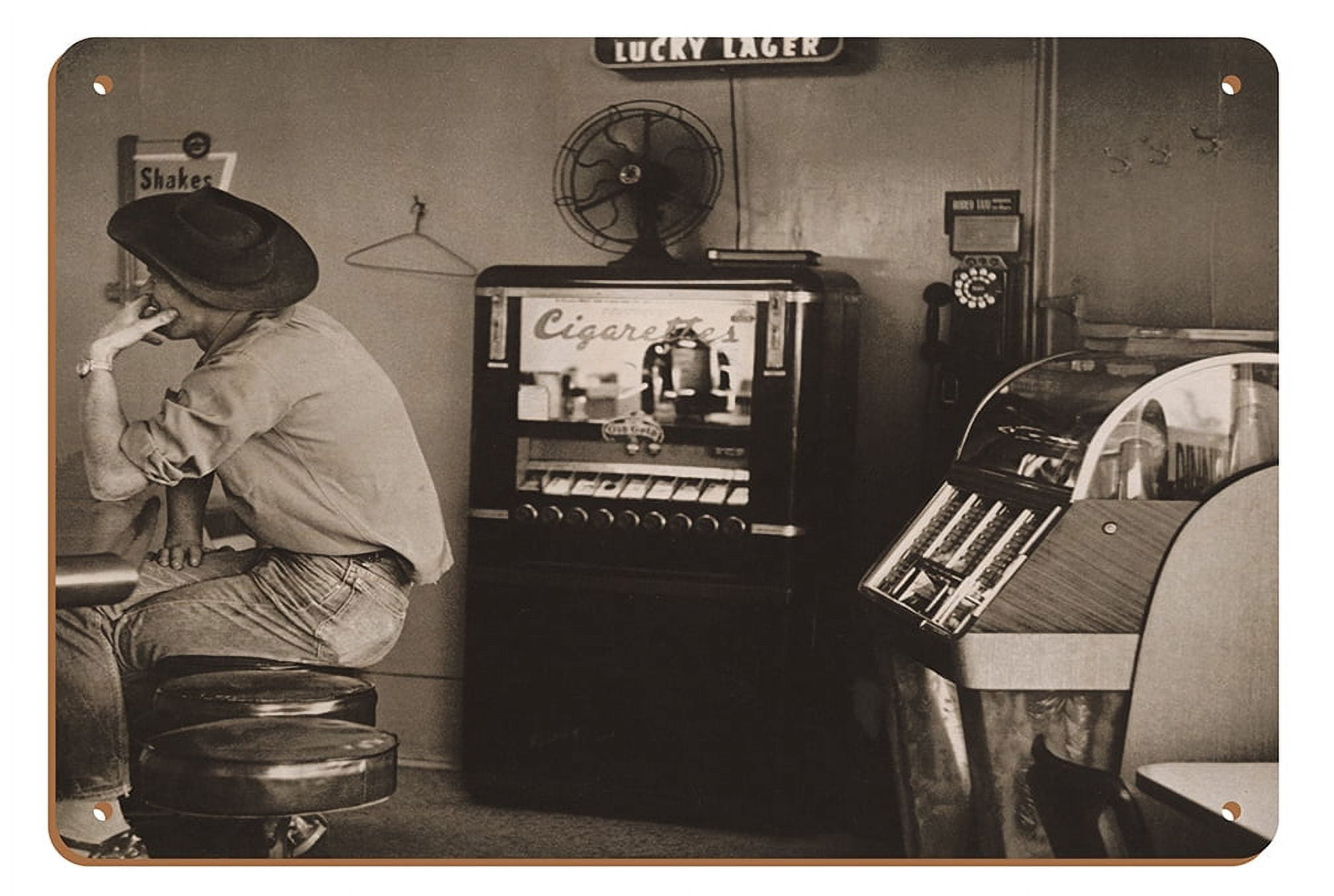 Cafe Near Pinhole, California - Vintage B&W Photograph by Dorothea ...