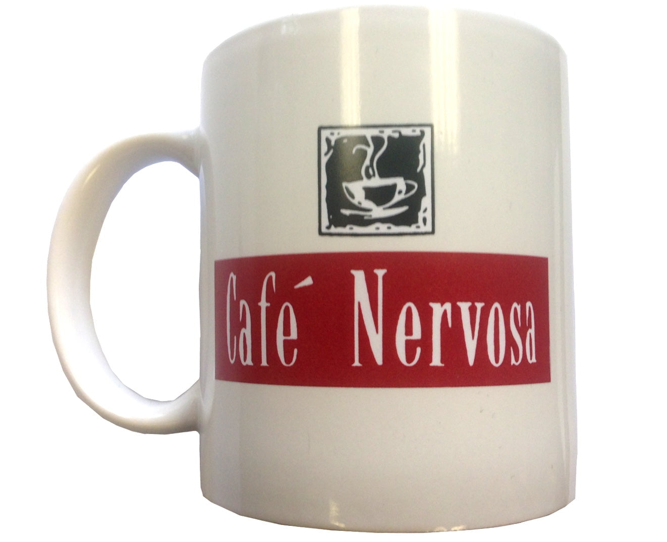 Cafe Nervosa Coffee Mug Frasier Crane Niles TV Show Restaurant Shop Tea ...