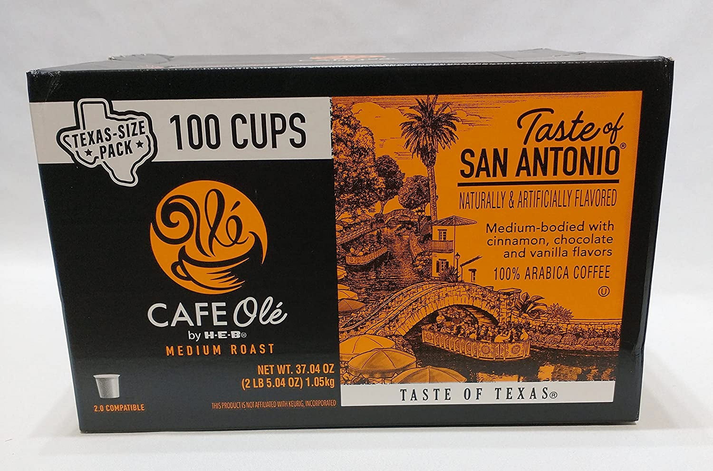 Cafe Ole Taste of San Antonio single serve pods 100 count - Walmart.com