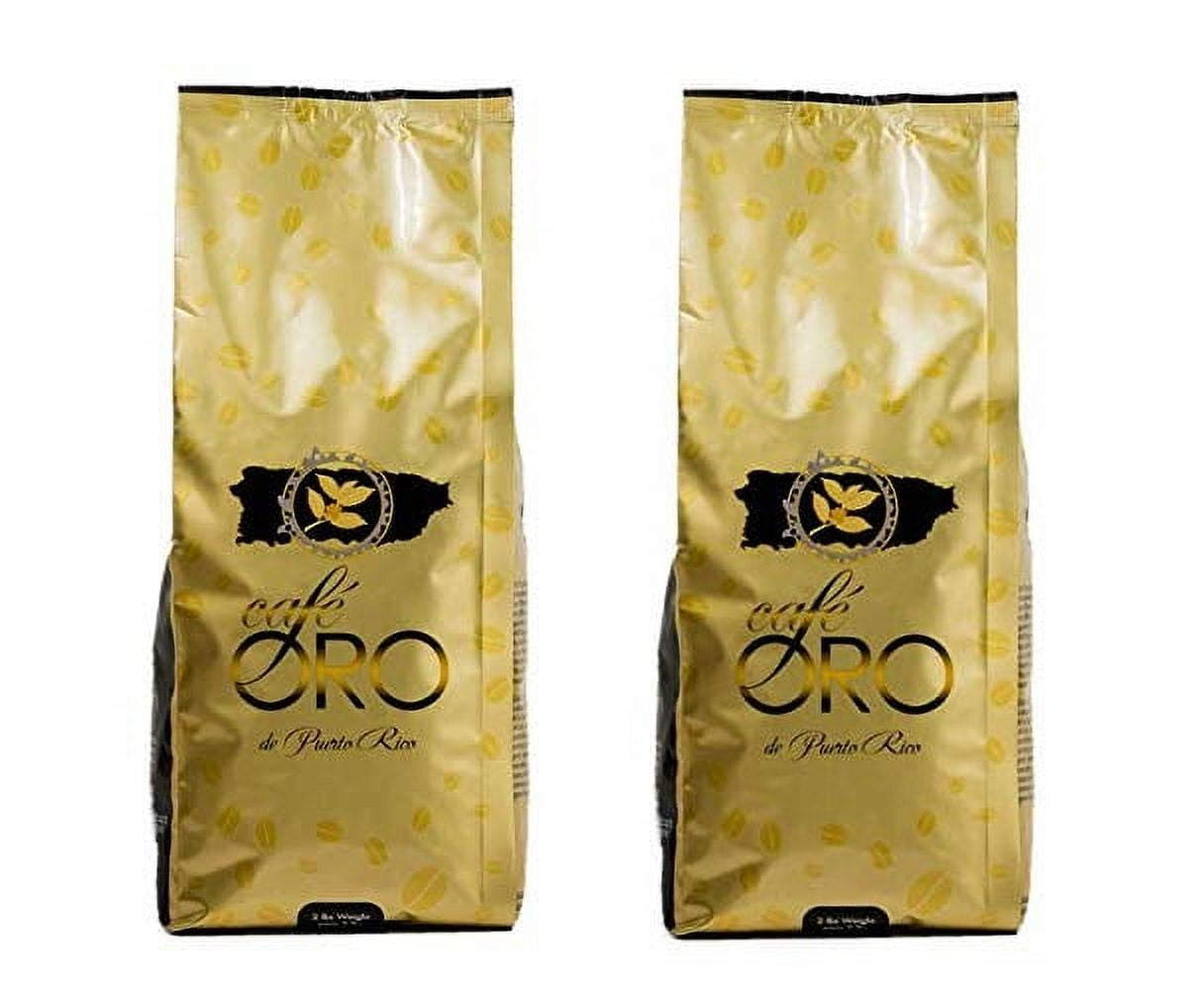 Cafe Oro de Puerto Rico Roasted Coffee Beans - Puerto Rican Coffee - 2 ...