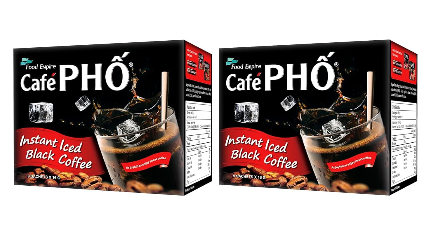 Cafe Pho Vietnamese Instant Coffee Mix, Iced Black Coffee, Cafe Den Da ...