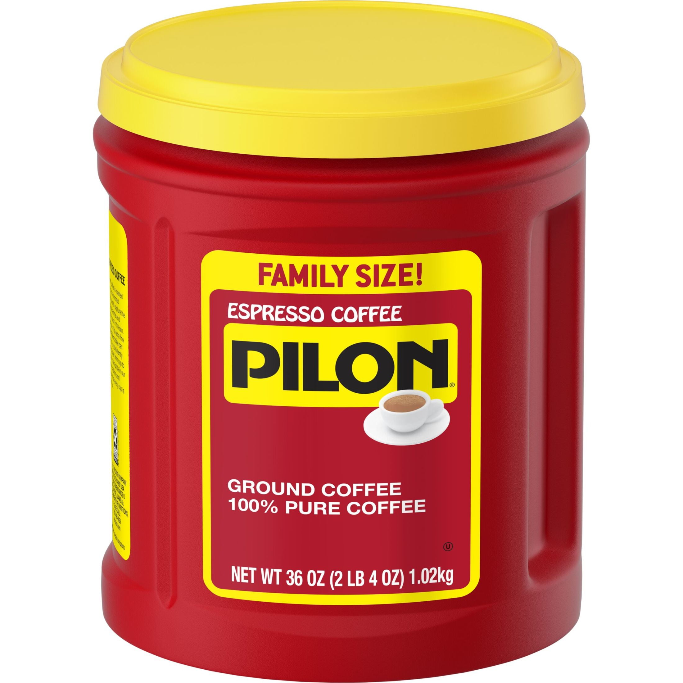 Cafe Pilon Fine Ground Dark Roast Espresso Coffee, Original, 36 Oz ...