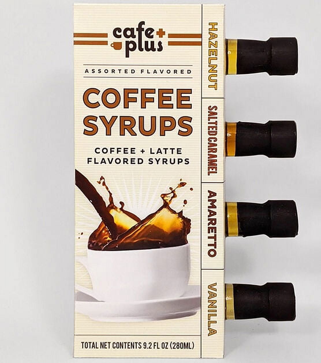 Cafe Plus Assorted Coffee Syrups (Amaretto, Hazelnut, Salted Caramel ...
