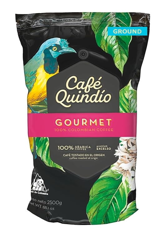 Cafe Quindio Gourmet Coffee, 100% Colombian Excelso Coffee (Ground, 88 ...