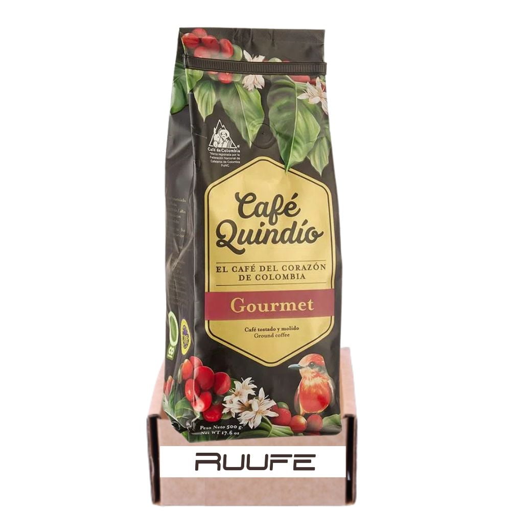 Cafe Quindio Gourmet Ground Coffee (500gr - 17.6oz), Medium Roast 100% ...
